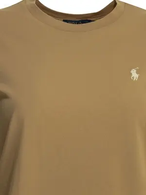 Polo Ralph Lauren Embroidered Pony Crewneck T-shirt - Brown