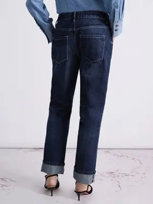 Marella Belted Straight Leg Jeans