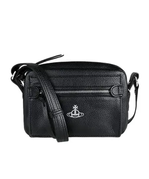 VIVIENNE WESTWOOD Anna Zip Pocket Crossbody Bag - Black