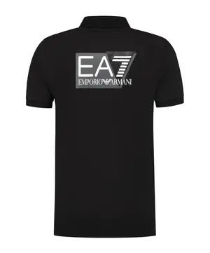 EA7 Logo Printed Polo Shirt