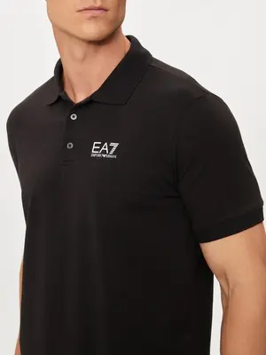 EA7 Logo Printed Polo Shirt