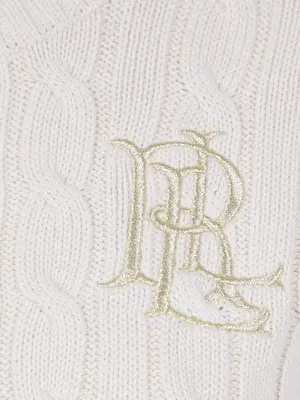 Ralph Lauren Embroidered Cable Knit Jumper
