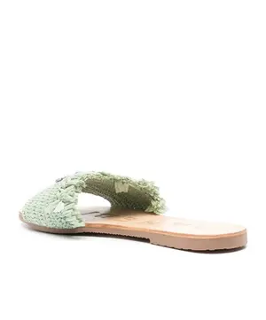 Manebí Yucatán Woven Fringed Slip-on Slides
