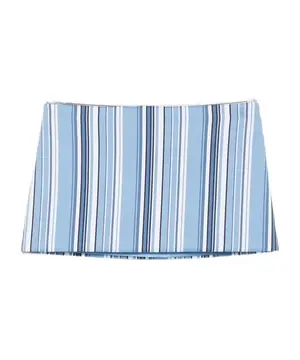THE FRANKIE SHOP Striped Midi Skirt - Blue