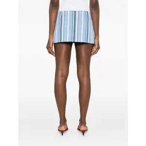 THE FRANKIE SHOP Striped Midi Skirt