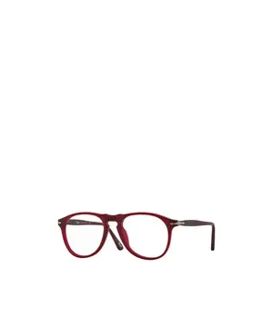 Persol Geometric Frame Plain Mirror - Red