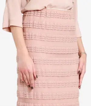 N.21 Lotus Leaf Trimmed Skirt