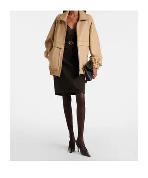 Nour Hammour Beck Leather Bomber Jacket