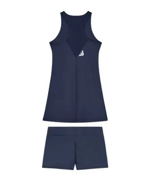 EA7 Sleeveless V-neck Set With Flared Skirt And Mesh Back
