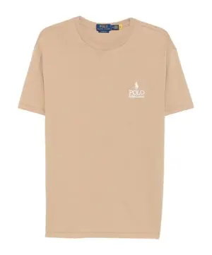 Polo Ralph Lauren Logo-embroidered T-shirt - Nude