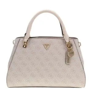 Guess Noelle 4g Logo Handbag - Cream