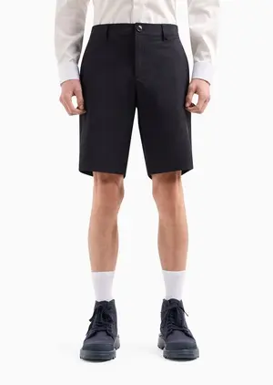 Armani Exchange Straight-leg Chino Shorts