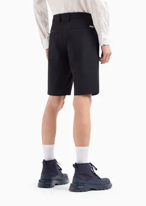 Armani Exchange Straight-leg Chino Shorts