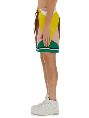 Casablanca Drawstring Shorts With Pocket Trim