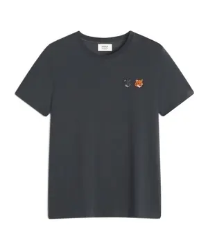Maison Kitsuné Double Fox Head Regular T-shirt - Black