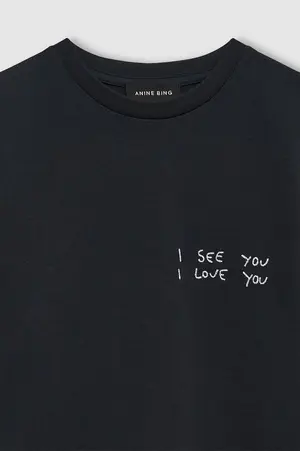 ANINE BING Shelley Graphic T-shirt - Black