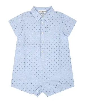 Emporio Armani Short-sleeved Jumpsuit - Blue