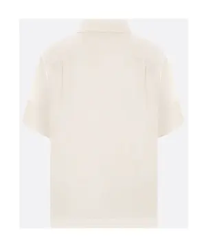 STORY MFG. Greetings Appliqué-lettering Shirt