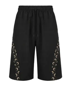 MARINE SERRE Crescent Moon Print Swim Trunks - Black