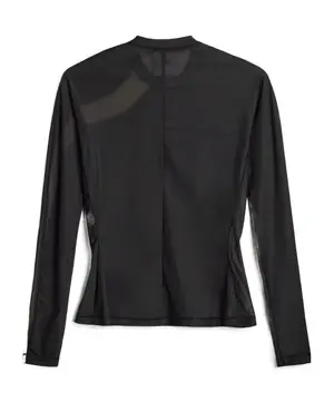 Y3 Sheer Panel Long Sleeve Performance Top