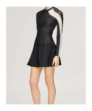 Y3 Sheer Panel Long Sleeve Performance Top