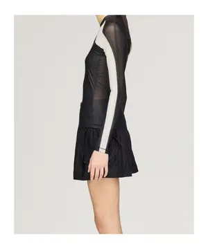 Y3 Sheer Panel Long Sleeve Performance Top