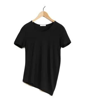 LEMAIRE Round-neck Cotton T-shirt - Black