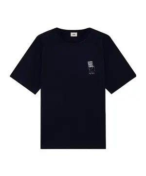 AUTRY Short-sleeved Crewneck T-shirt - Blue