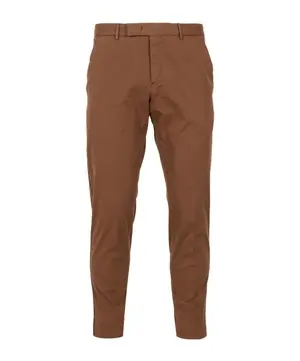 PT TORINO Belt Ring Casual Pants - Brown