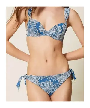 TWINSET Jacquard Push-up Bikini Top