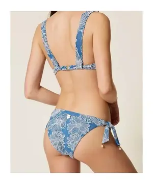 TWINSET Jacquard Push-up Bikini Top
