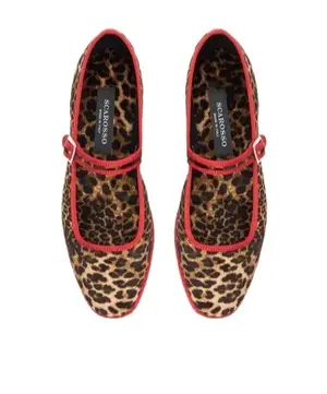 SCAROSSO Petra Velvet Mary Jane Slippers