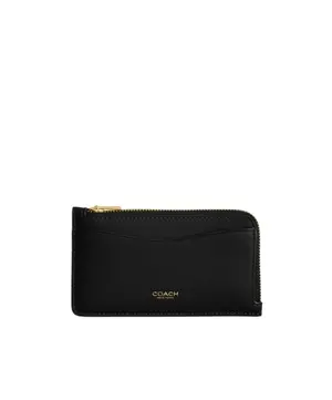 COACH Zipper Card Bag - Black