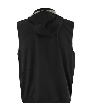 K-WAY Sleeveless Zip-up Jacket With Hood