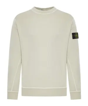 Stone Island Compass-badge Crewneck Sweatshirt - Sand-colored