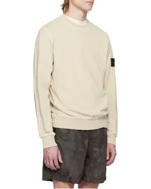 Stone Island Compass-badge Crewneck Sweatshirt