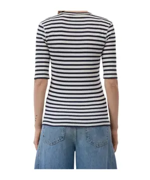 Closed Striped Ribbed-knit T-shirt