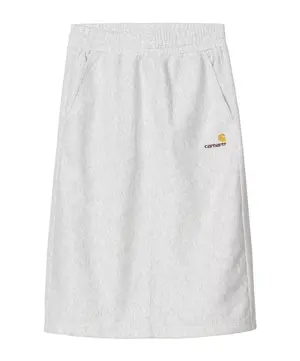 Carhartt Work In Progress American Script Sweat Skirt - Ash Heather