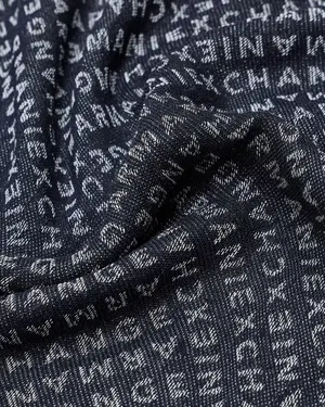Armani Exchange Logo Jacquard Scarf