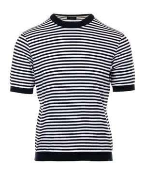 PAUL  SHARK Short Sleeve Sweater - Black