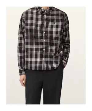 ALLSAINTS Santiago Long Sleeved Check Shirt