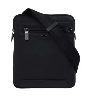 Hugo Boss Logo-plaque Messenger Bag - Black