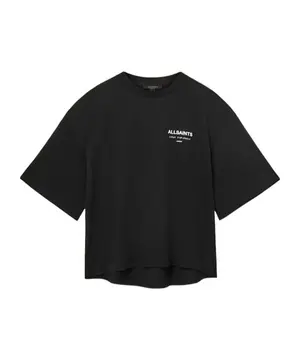 ALLSAINTS Underground Amelie Oversized T-shirt - Black