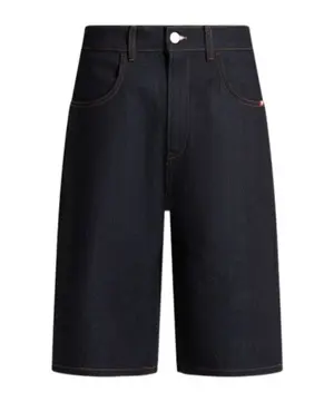 AMISH SUPPLIES Tommy Raw Bermuda Shorts - Black