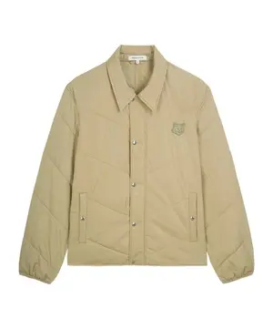 Maison Kitsuné Bold Fox Head Quilted Snap Jacket - No