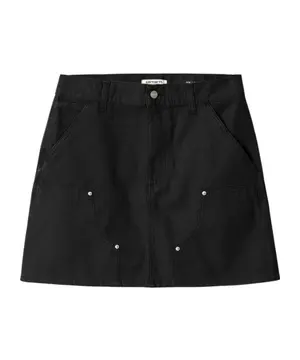 Carhartt Work In Progress Logo-patch Mini Skirt - Black
