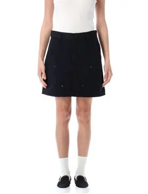 Carhartt Work In Progress Logo-patch Mini Skirt - Black
