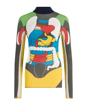 JEAN PAUL GAULTIER Multi-colored Long-sleeved Top - Multicolor