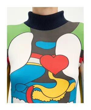 JEAN PAUL GAULTIER Multi-colored Long-sleeved Top