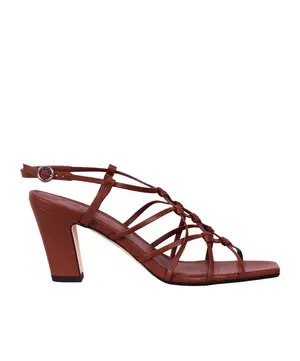 AeydĒ Acacia Open Toe High Heel Sandals - Red